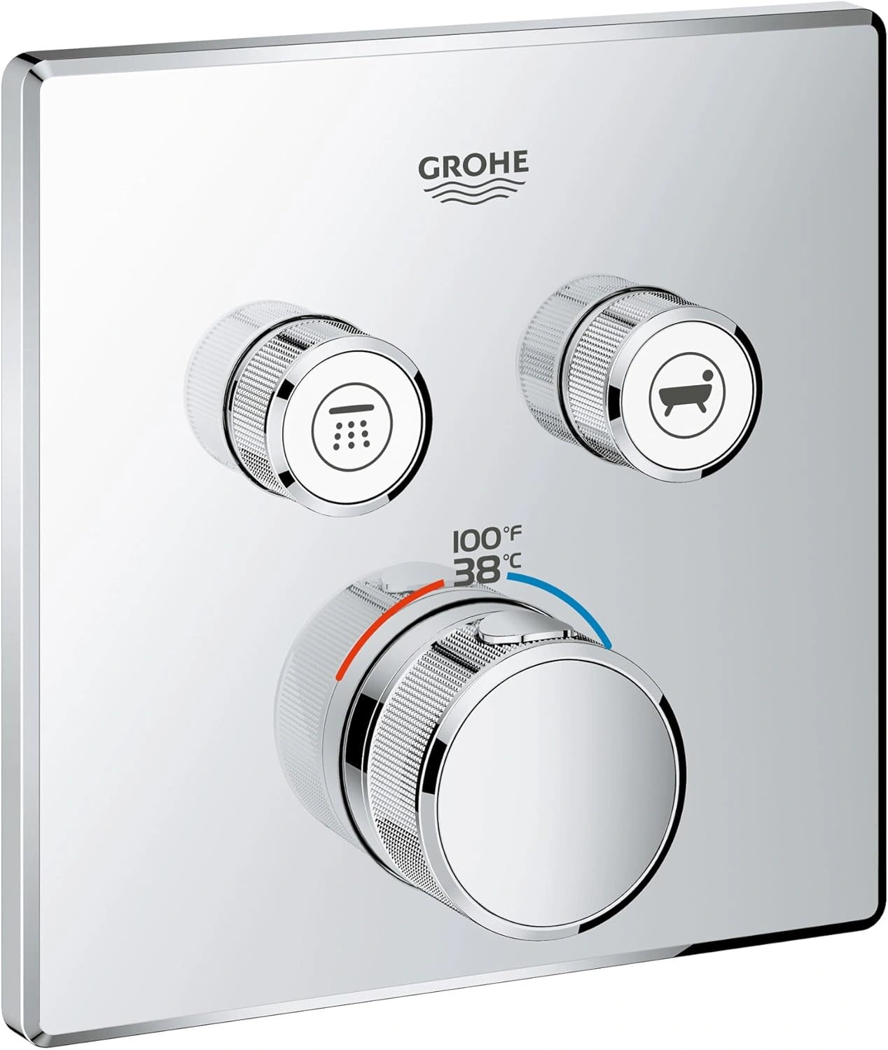 Grohe 29141000 Grohtherm SmartControl Thermostatic Trim Chrome – DOMAVAX